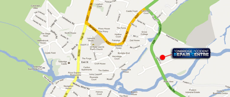 Location Map | Tonbridge Accident Repair Centre